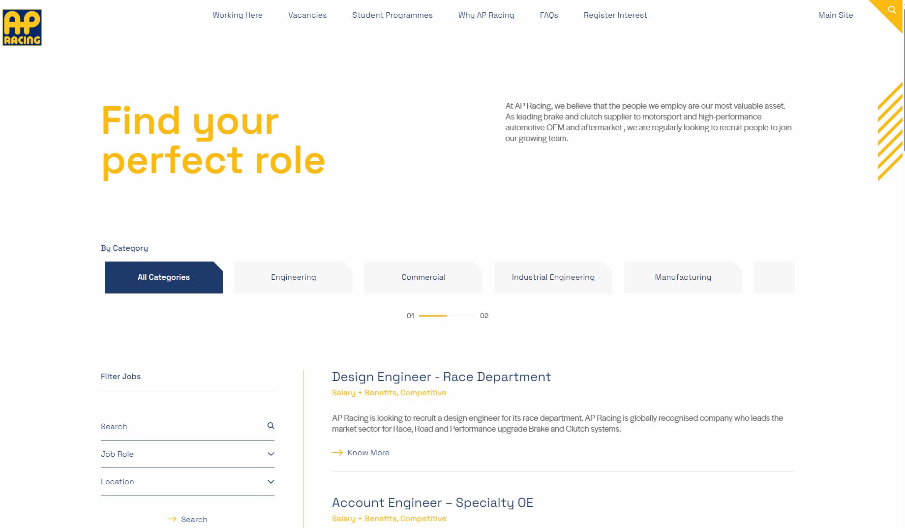 AP Racing launches new careers website | AP Racing